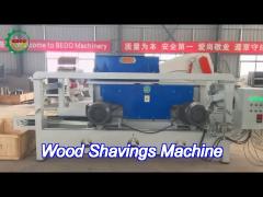 4kw running power wood shavings machine with 400-500 kg/hour capacity and steel frame