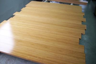 Cina Hotel Solid Stranded Bambù Moderno Indoor Laminato in rilievo Strand Orizzontale Naturale Tessuto Click Pavimento in Bambù in vendita