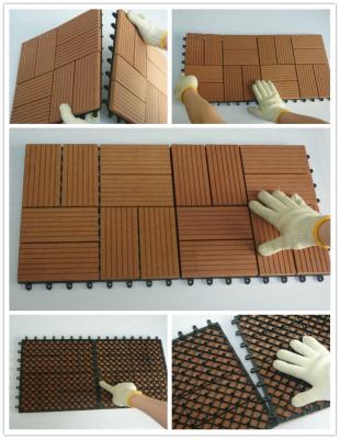 Cina Creare una bella area esterna con piastrelle di WPC e piastrelle di ponte durevoli 300x300x22/25mm in vendita