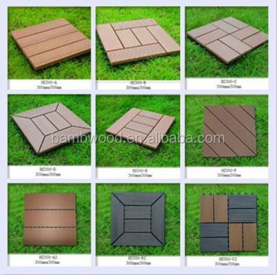 Cina Creare una bella area esterna con piastrelle di WPC e piastrelle di ponte durevoli 300x300x22/25mm in vendita