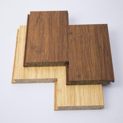 Cina Pavimenti interni in bambù massello con finitura carbonizzata naturale e legno di bambù puro al 100% in vendita