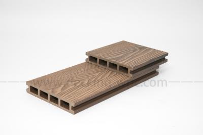 Cina 1.3%-1.4% Densità Shanghai Port di carico 3D Deep Embossed Composite WPC Decking Boards in vendita