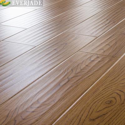 Cina Pavimenti laminati a V-Groove eco-compatibili con stile V-Groove Edge in legno grigio nero in vendita