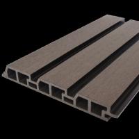 China Wood Plastic Composite Decorative Wall Panels with High Class 3D WPC Cladding for sale