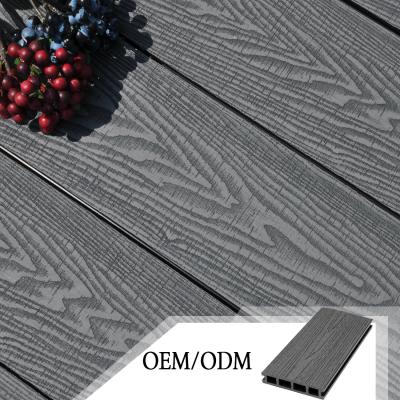Cina Miglior Piso a Core Massello WPC Patio in PVC Legno 3D liscio in intaglio di pavimento composito esterno in vendita