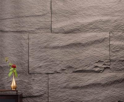 Cina Disegno di parete in pietra di fungo leggero in stile industriale in PU per pareti interne in vendita