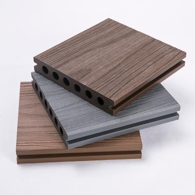 Cina Decking composito per giardino e patio in legno in superficie in rilievo ecologico in vendita