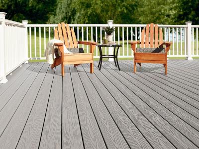 Cina Decking composito per giardino e patio in legno in superficie in rilievo ecologico in vendita