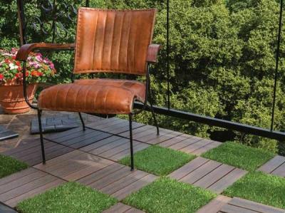 Cina 300x300x22/25 mm Dimensioni Piastrelle di terrazzamento interconnesse con pavimenti compositi in legno e plastica in vendita