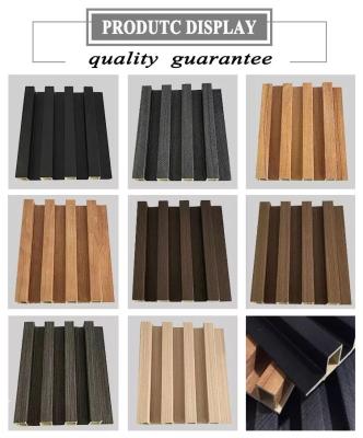 Cina Pannelli di rivestimento in legno colorato 3D onde geometriche rivestimento di parete in PVC per sfondo TV in vendita