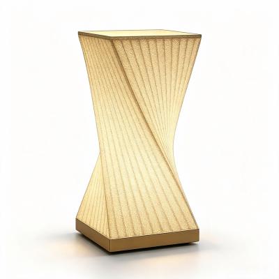 China Twisted  3D Printed Lighting Fixtures Art Styled 3d Printed Lamp Warm Light for sale