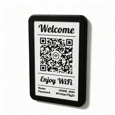China PLA Personalized Custom 3D Printing Plaque Business Desk Display 3D Printed QR Code Sign for sale