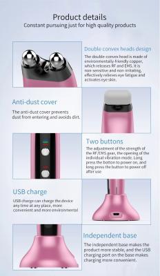 China 2021 Mini Wireless Electric Smart Massager Heads Vibration Multifunctional Eye Massager Pen Ems Eye Massager for sale