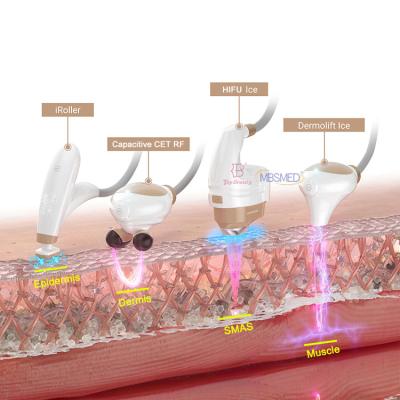 중국 7D 12D 14D ICE HIFU 얼굴 리프팅 주름 제거 HIFU 기계 판매용