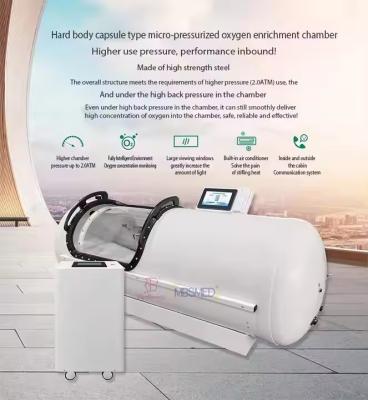 Cina HBOT 1.5 ATA 2 ATA 3 ATA HBOT Camere doppia singola persona Conchiglia dura Soluzione di ossigenoterapia Camera di ossigeno iperbarica in vendita