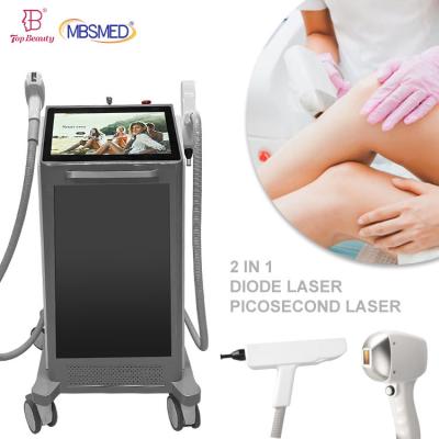 Cina Macchina per la rimozione dei peli 2 in 1 con diodo e laser picosecondi Q-switch Nd Yag in vendita