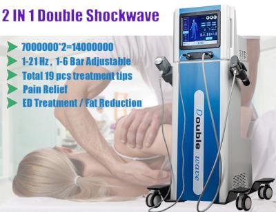 China Double Shockwave Handles Shockwave Therapy For Erectile Dysfunction for sale