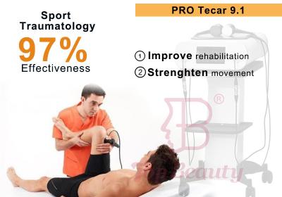 Cina Macchina di Tekar di riabilitazione di sport di Tecar 9,1 la fisio continua regolabile in vendita