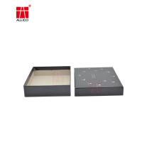 China Luxury Gift Box Black Base And Lid Packaging Box Rectangular Shape for sale
