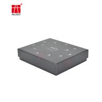 China Luxury Gift Box Black Base And Lid Packaging Box Rectangular Shape for sale