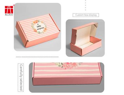 China Vrij de Gift Verschepend Document die van Logo Carton Cardboard Print Fold van de Ontwerpdouane Mailer Golfvakje verpakken Te koop