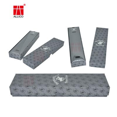China Schwarzer kundenspezifischer Logo Magnetic Closure Cardboard Gift packt Verpackenkasten mit Eva Foam Insert ein zu verkaufen