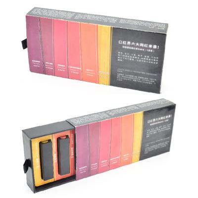 Cina contenitore d'imballaggio di rossetto 6pcs, cartone di iso che fa scorrere la scatola del cassetto in vendita