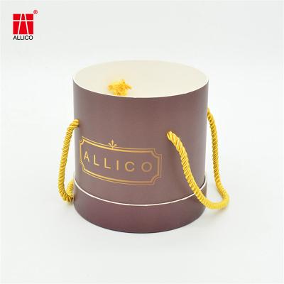 Cina colori del contenitore di regalo del mazzo del fiore di 600-1000gsm CMYK Brown multi fatti a mano in vendita