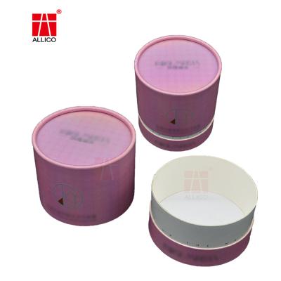 Cina Contenitore d'imballaggio cosmetico di metropolitana rotonda porpora di CMYK per il prodotto di cura di pelle in vendita