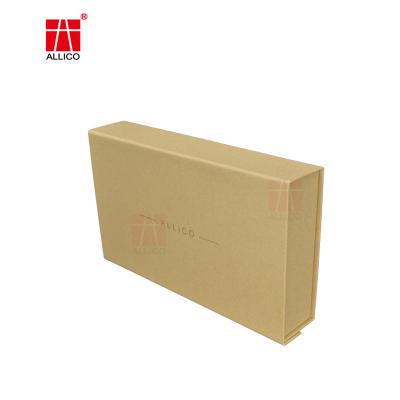 China De Vouwbare Verschepende Dozen van de lintsluiting, SGS Bruine Kraftpapier Giftdozen Te koop