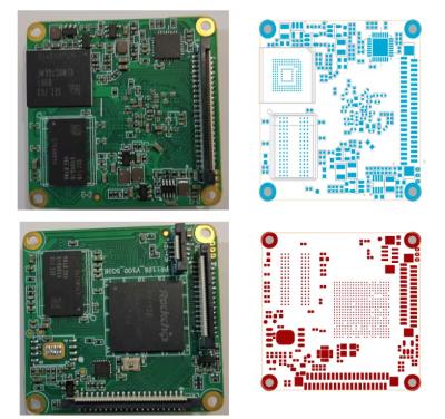 中国 IPC-A-610 D 標準カメラPCBAボード,AI アルゴリズム開発 RV1126ボード 販売のため