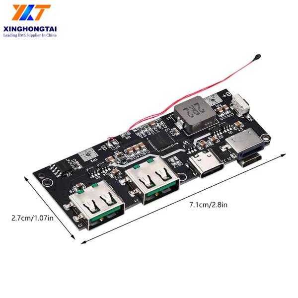 Быстрая зарядка 22.5W Power Bank PCB-карта 5 портов Двунаправленный мобильный модуль питания Круговая плата поддержка QC4 + PD3.0