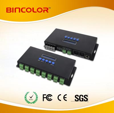 China 16 channels  Ethernet-SPI/DMX pixel light controller Artnet controller 3A X 16CH(Built-in 5A fuse） for sale