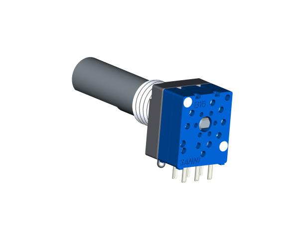 8 mm Metallwellenverschlusscodeur, Logiktyp, horizontaler Typ, Kanalwechselcodeur