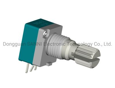 China RV9110N0 Rotary Potentiometer 9mm Single Unit Metal Shaft Sealed for sale