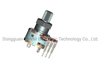중국 RV16802NS 스위치와 함께 16mm 플라스틱 샤프트 포텐시오미터 판매용