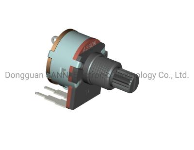 China RV16801NS Rotary Potentiometer Round Shape Vertical Mounting With Rotary Switch for sale