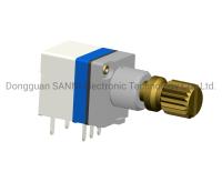 China 9mm Digital Incremental Encoder , Metal Shaft Rotary Encoder With Push Button for sale