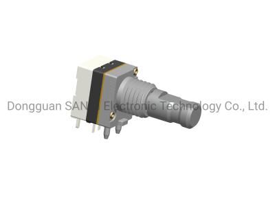 China 18 Detent Digital Rotary Encoder With Push Switch 8mm Metal Shaft Sealed Type for sale