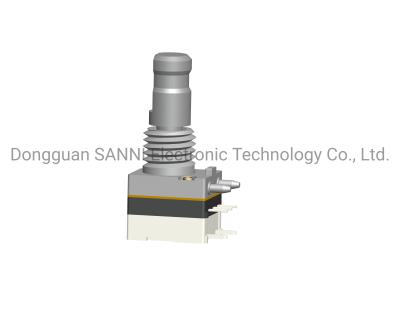 China 18 Detent Digital Rotary Encoder With Push Switch 8mm Metal Shaft Sealed Type for sale