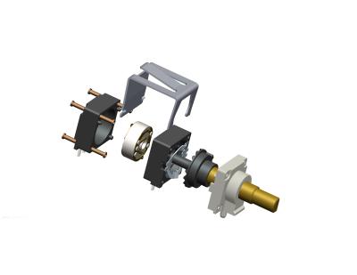 China Eje rotatorio sellado del metal del codificador 10m m del absoluto horizontal para el dispositivo audio en venta