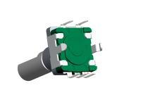 China Self Return Digital Incremental Encoder With Push Switch 0.5mm Travel EC11122M-FB for sale
