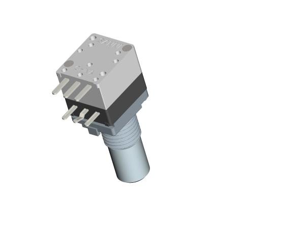 DIP Mount PCB Lug Rotary Multi Turn Potentiometer 300-3MK Resistance Round Shaft 10 000 Cycles