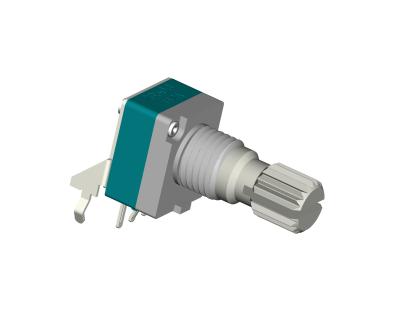 China Glatte Steuerung 6mm-20mm Wellenlänge Rotationspotentiometer Kunststoff/Metall zu verkaufen