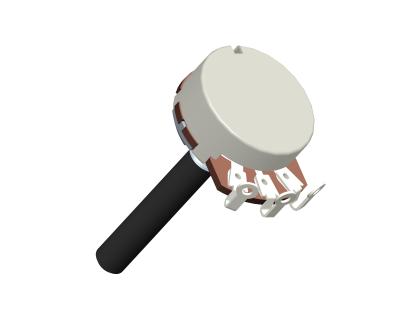 Cina Potenziometro rotativo Metallo di plastica 0,05W 500VAC Resistenza isolante 100MΩ Min in vendita
