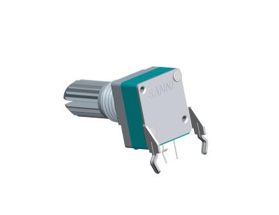 China Fabricante Fornecedor 09 mm Potenciômetro rotativo de tipo horizontal com suporte para aparelho de áudio à venda