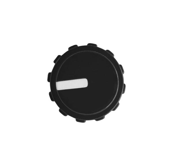 Zusammengestelltes schwarzes ABS-Material Knopf für Drehpotentiometer mit TB-Typ-Welle