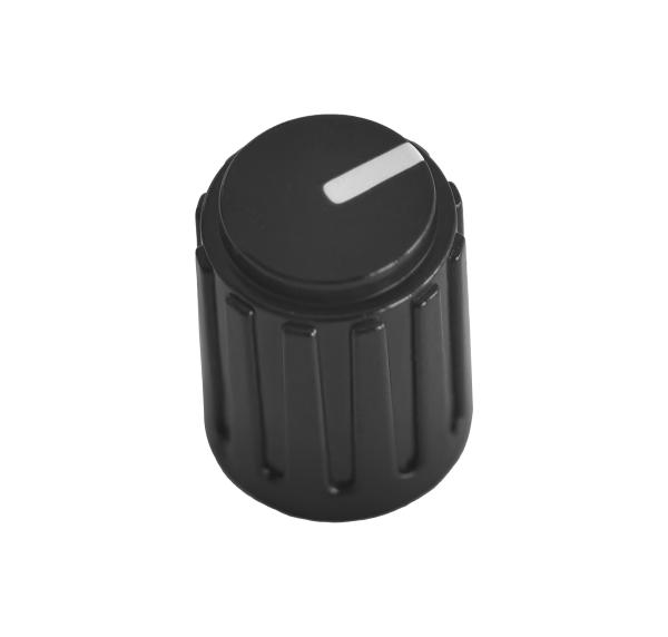 Zusammengestelltes schwarzes ABS-Material Knopf für Drehpotentiometer mit TB-Typ-Welle