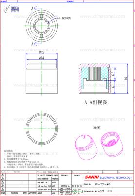 China Botones de potenciómetro personalizados de metal plástico con eje de tipo D y marcas personalizables en venta