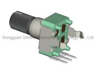 China Plastic Metal Rotary Variable Resistor With PCB Lug Terminal Type for sale